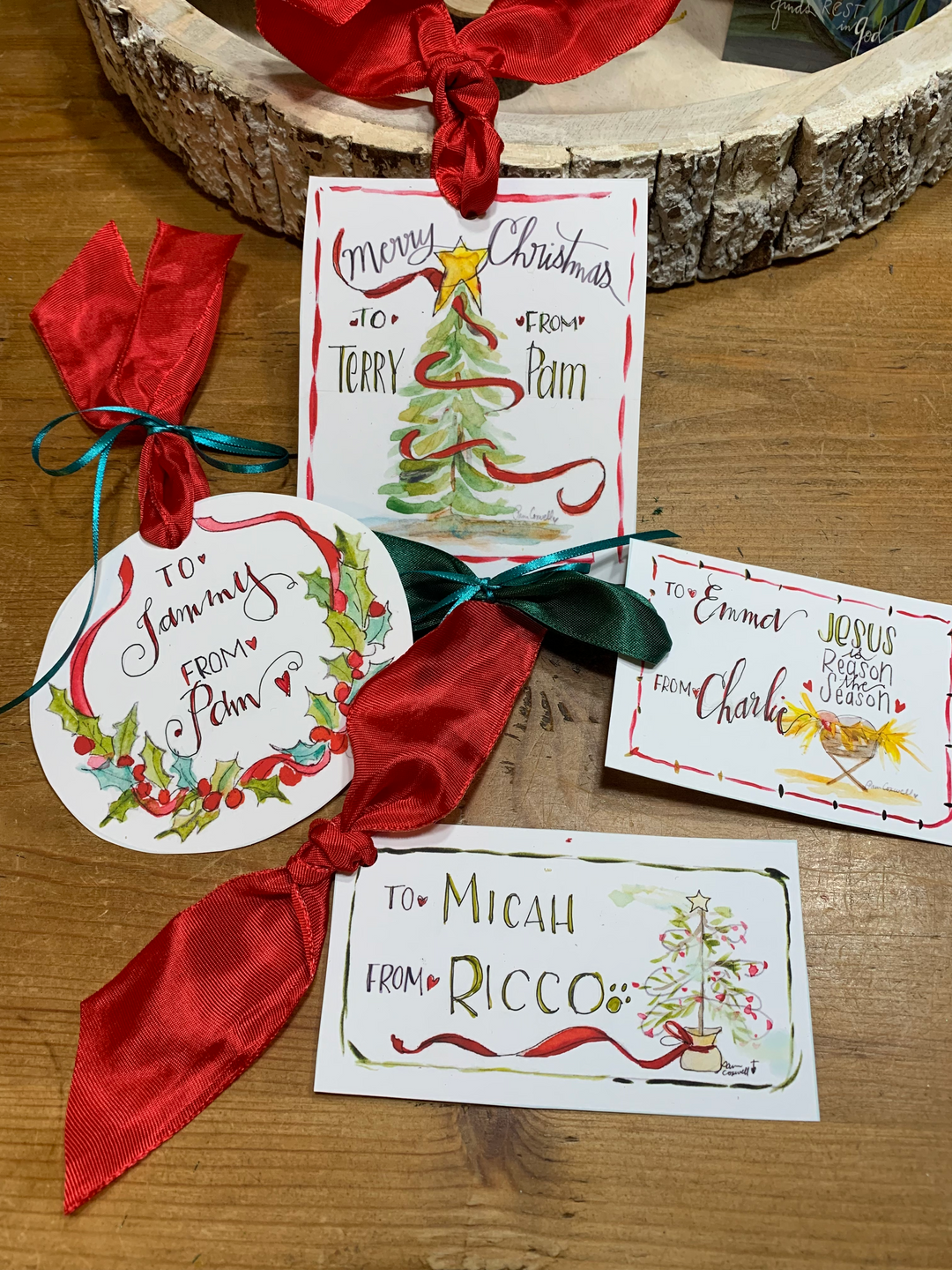 DIY: FREE Hand Lettering Printables for Personalized Christmas Gifts ...