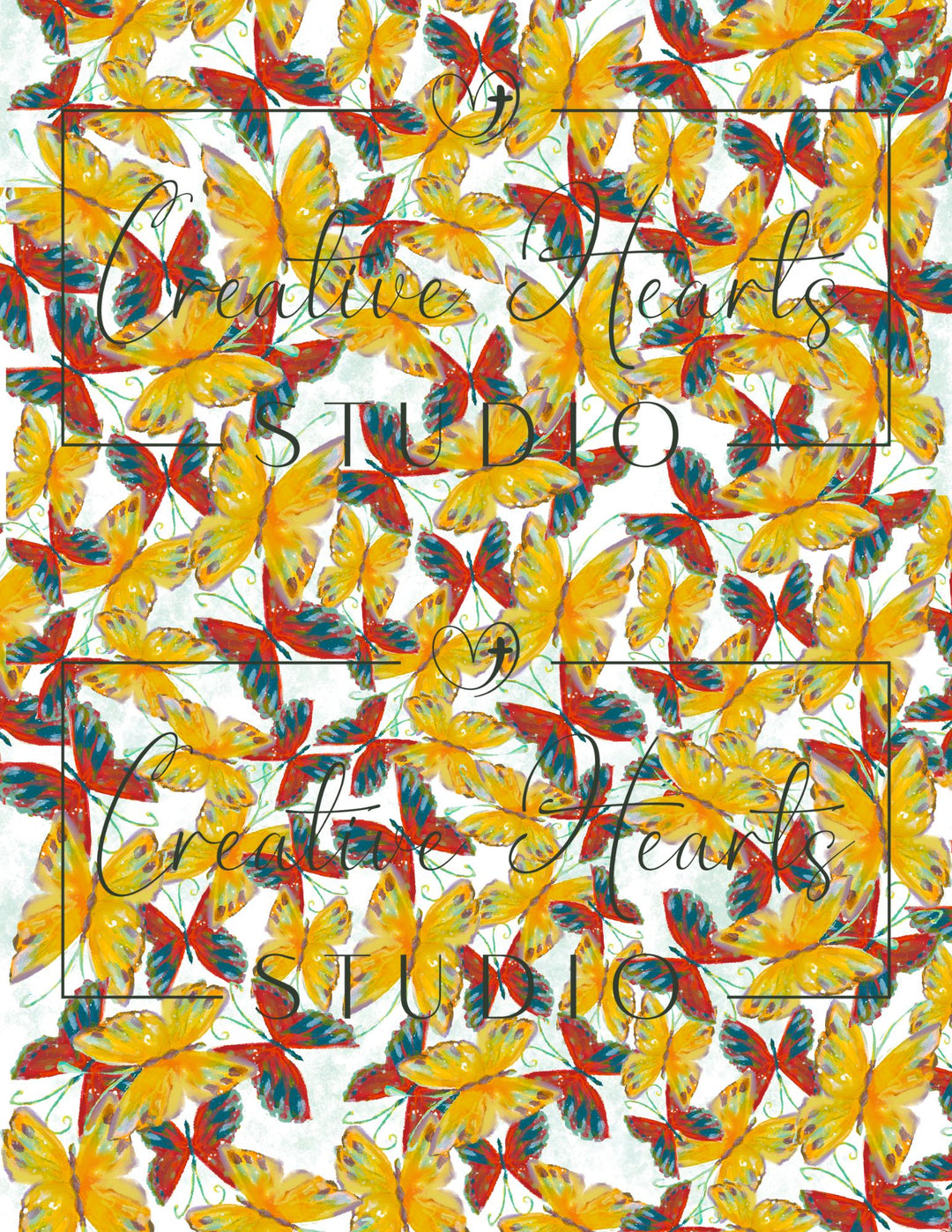 Butterfly Cluster Art Printables – Pam Coxwell Designs