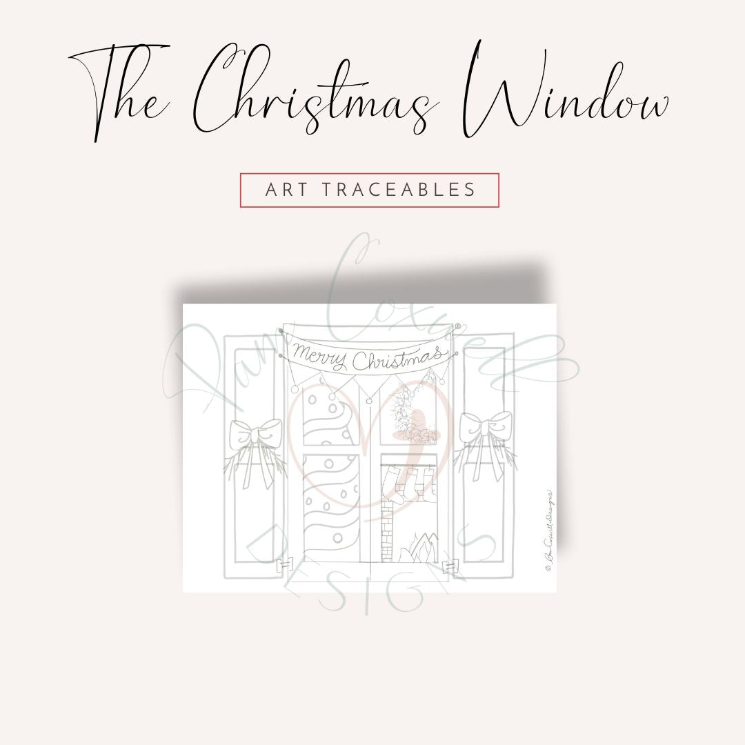 The Christmas Window Traceables – Pam Coxwell Designs