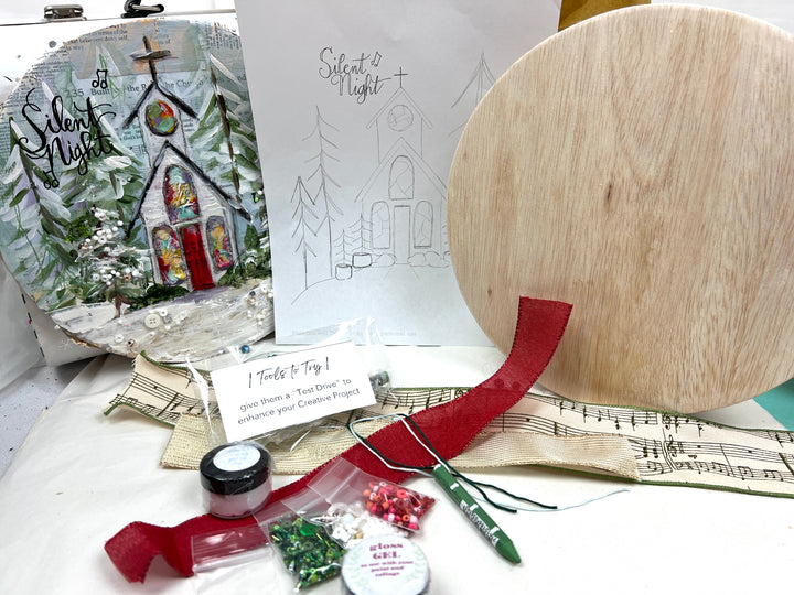 On-Demand: Silent Night Church Project Combo – Pam Coxwell Designs