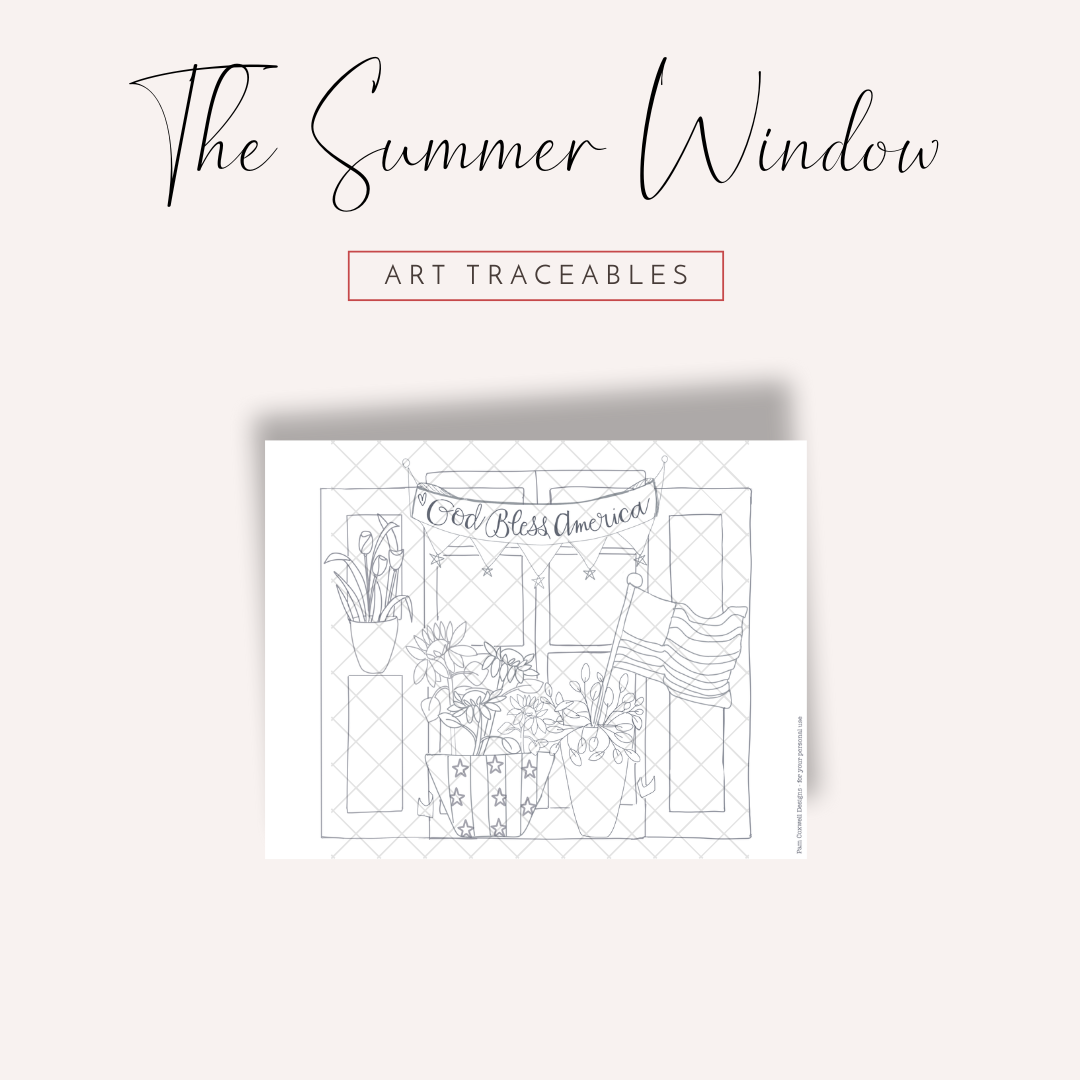 The Summer Window Traceables – Pam Coxwell Designs