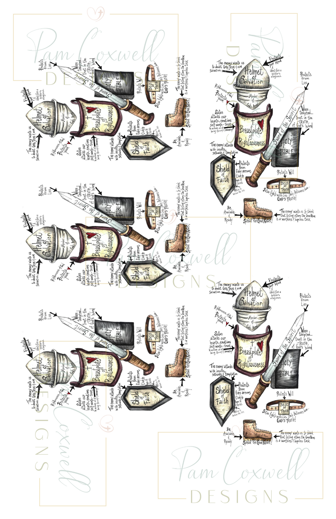 Spiritual Armor Digital Download – Pam Coxwell Designs
